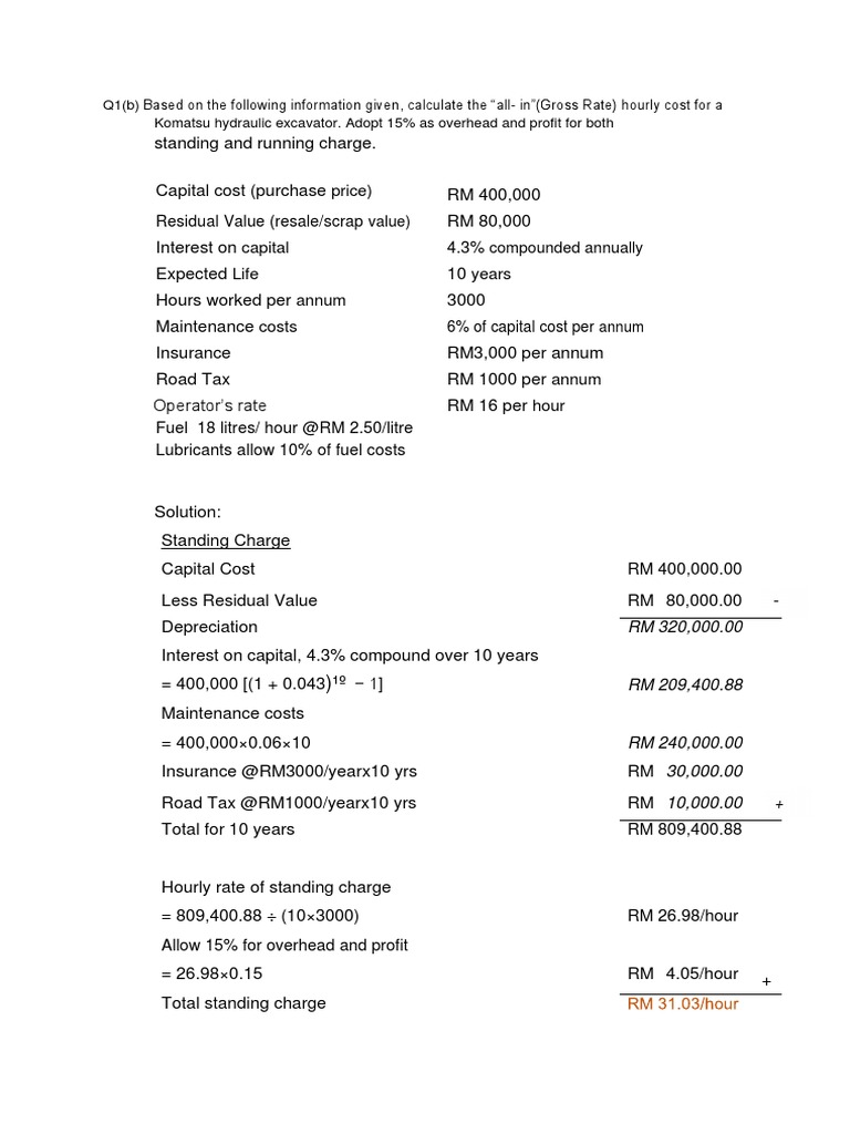 Chapter 4-Estimating-Worked Examples.1 (B) - Q+ans - Unit Rate - Plant ...