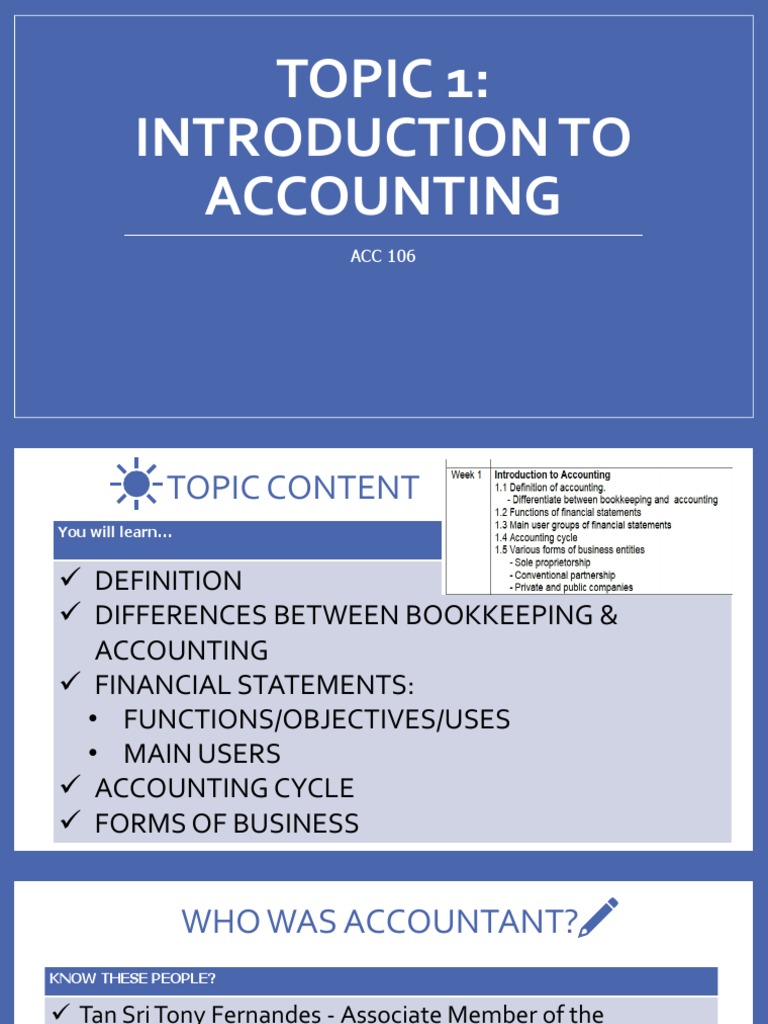 Introduction to Accounting Fundamentals | PDF | Business | Partnership