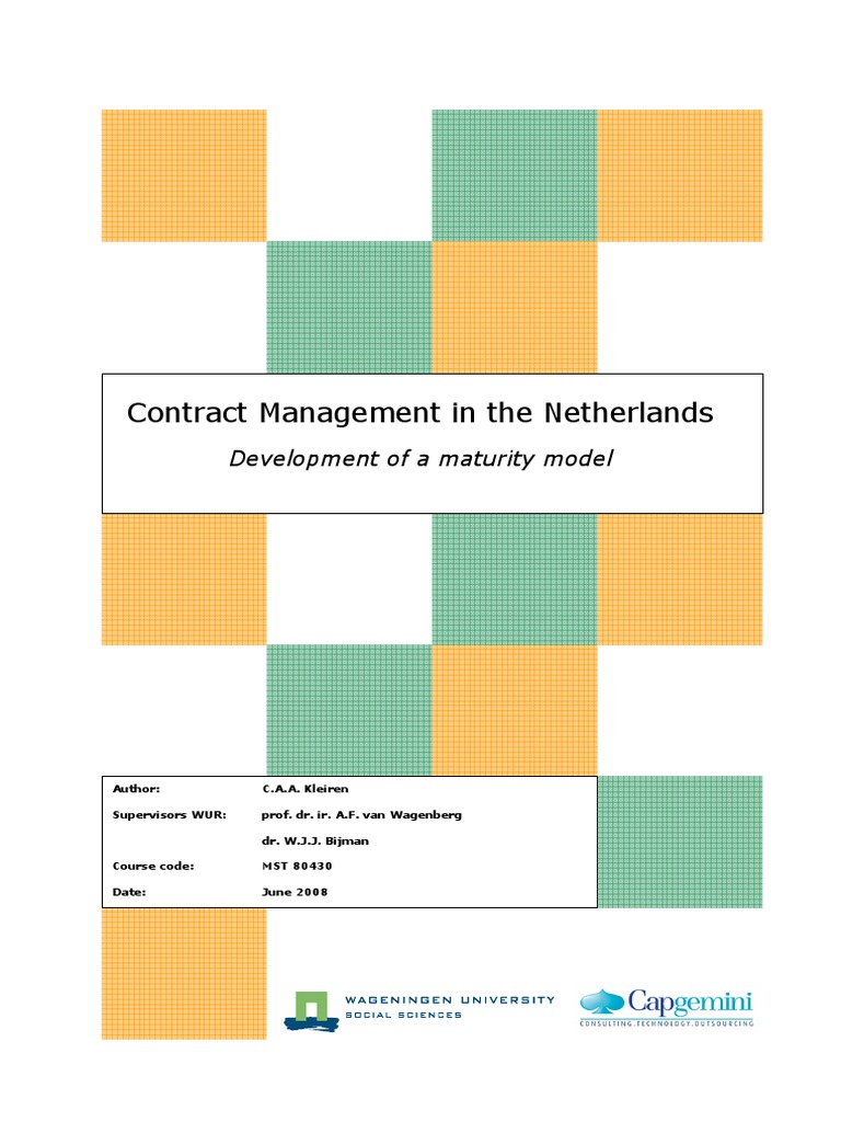 Contract Management in The Netherlands Developmen-Wageningen University ...