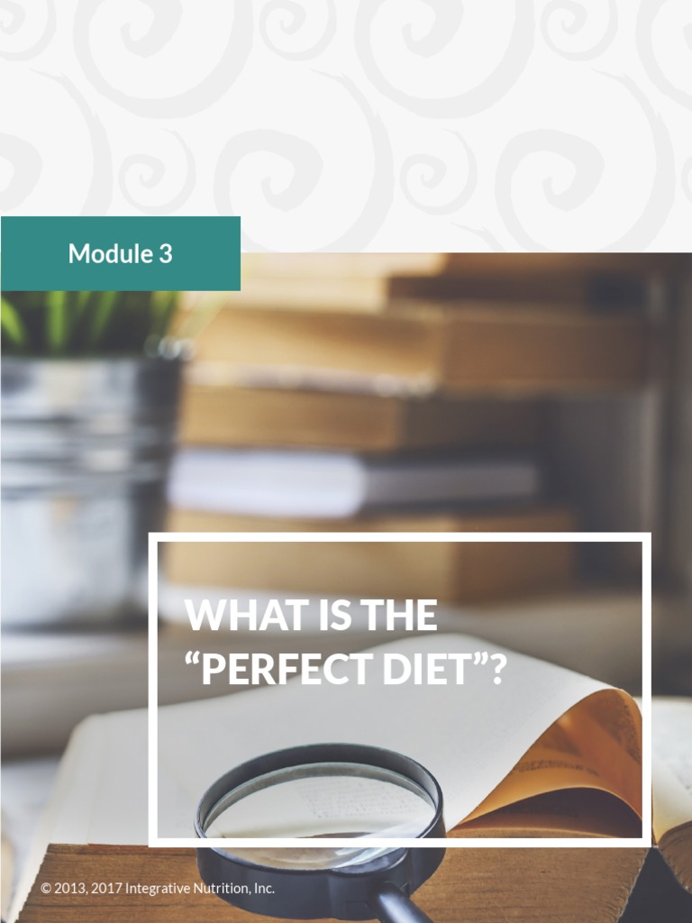 What Is The Perfect Diet - July19 | PDF | Self-Improvement | Wellness