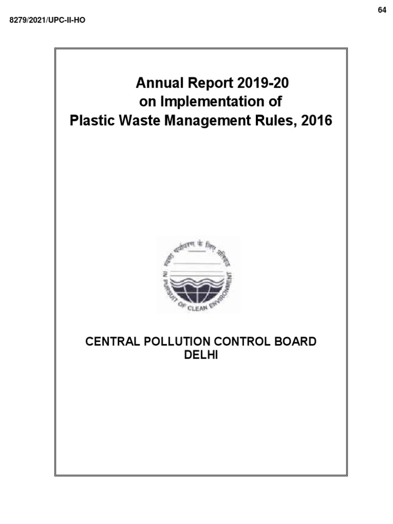 Annual Report 2019-20 PWM | PDF | Environment | Waste Management