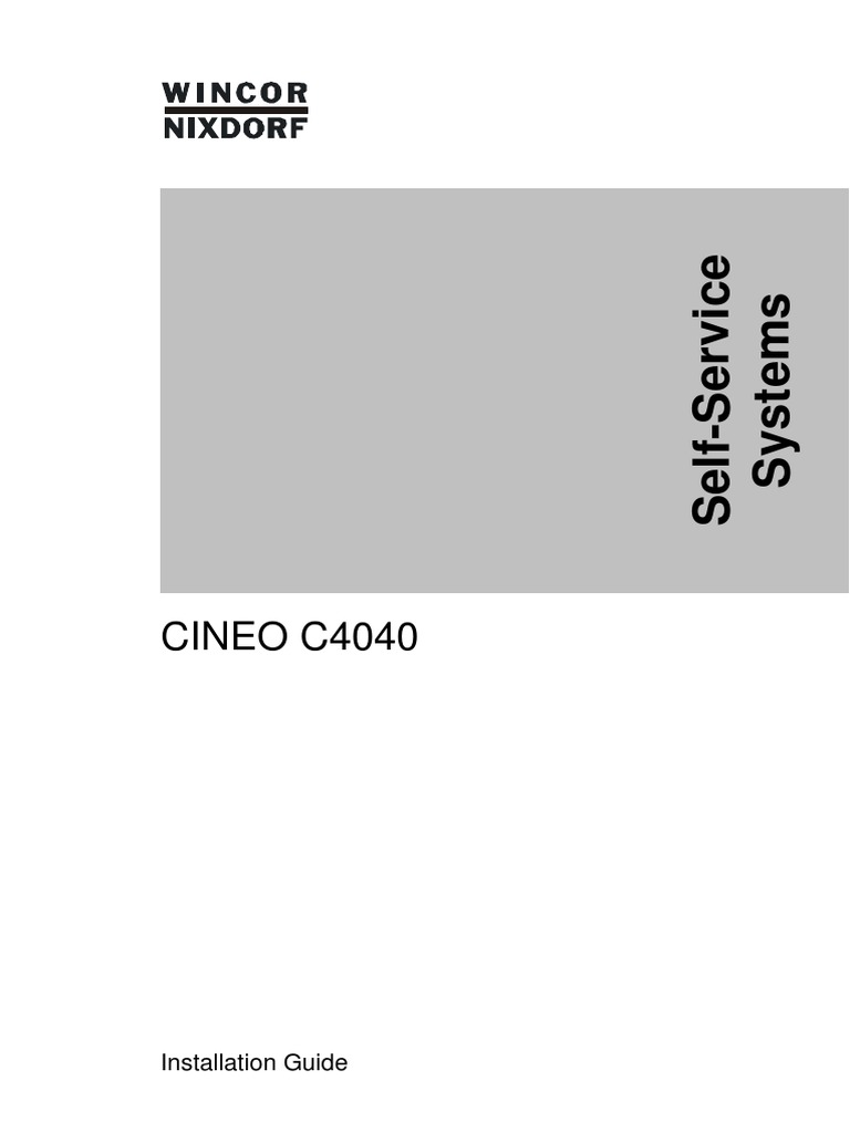 CINEO C4040 Installation Manual | PDF | Electrical Connector | Fuse ...