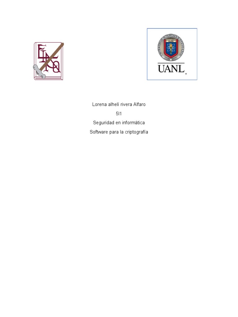 Informe de Criptografia | PDF | Criptografía | Clave (criptografía)