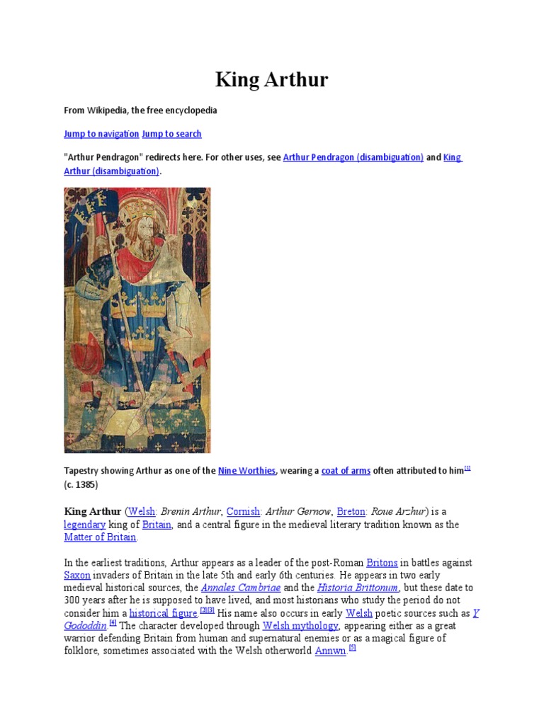 King Arthur | PDF | King Arthur | Arthurian Legend