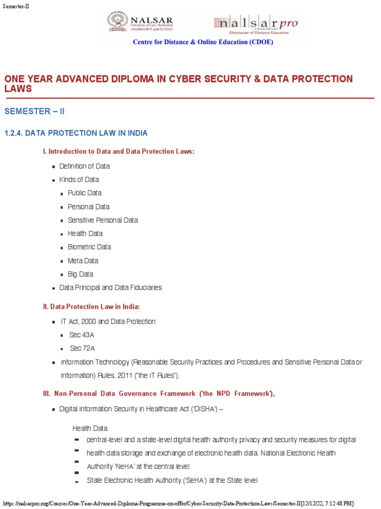 NALSAR Semester-II | PDF | Computer Security | Security