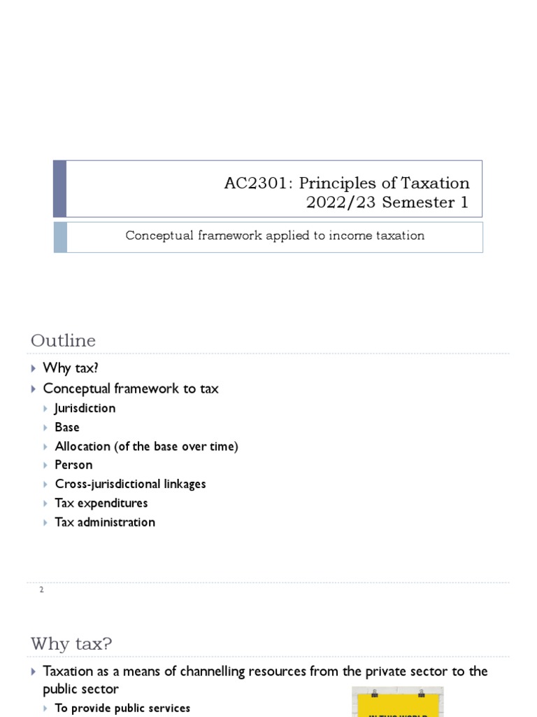 1 Conceptual Framework | PDF | Taxes | Income