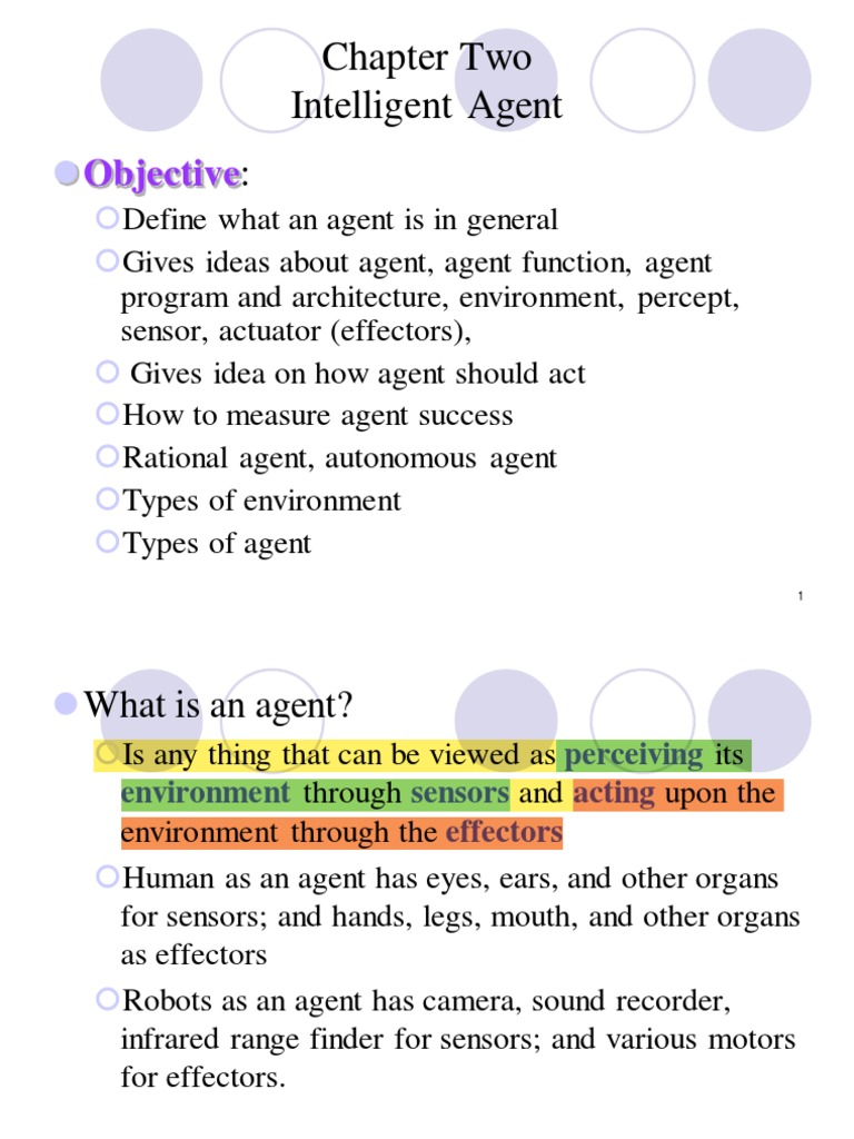 Chapter 2 - Inteligent Agent | PDF | Cognition | Cognitive Psychology