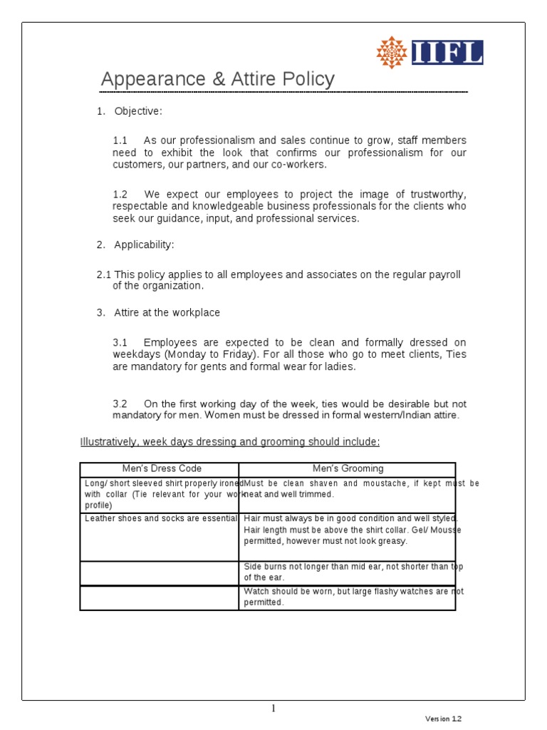 Apparance and Attire | PDF | Trousers | Clothing