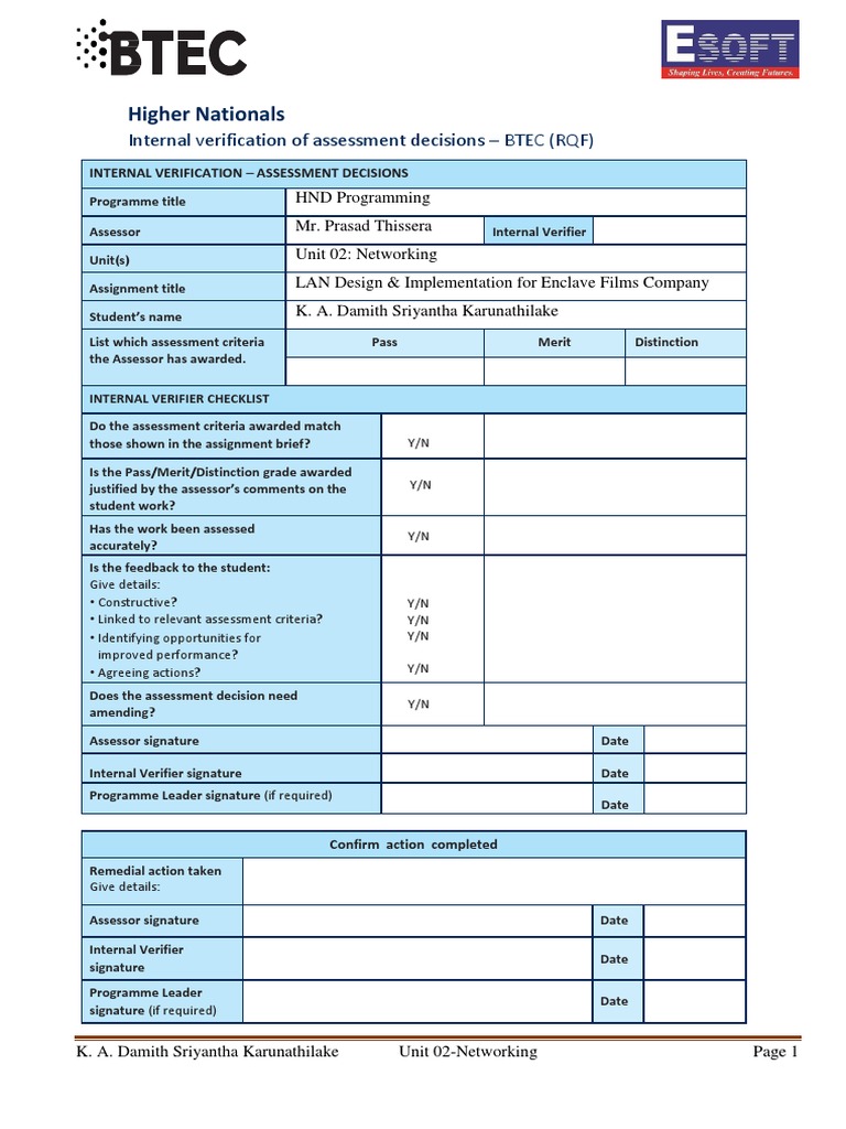 Unit 02 - Networking Assignment | PDF | Computer Network | Wide Area Network