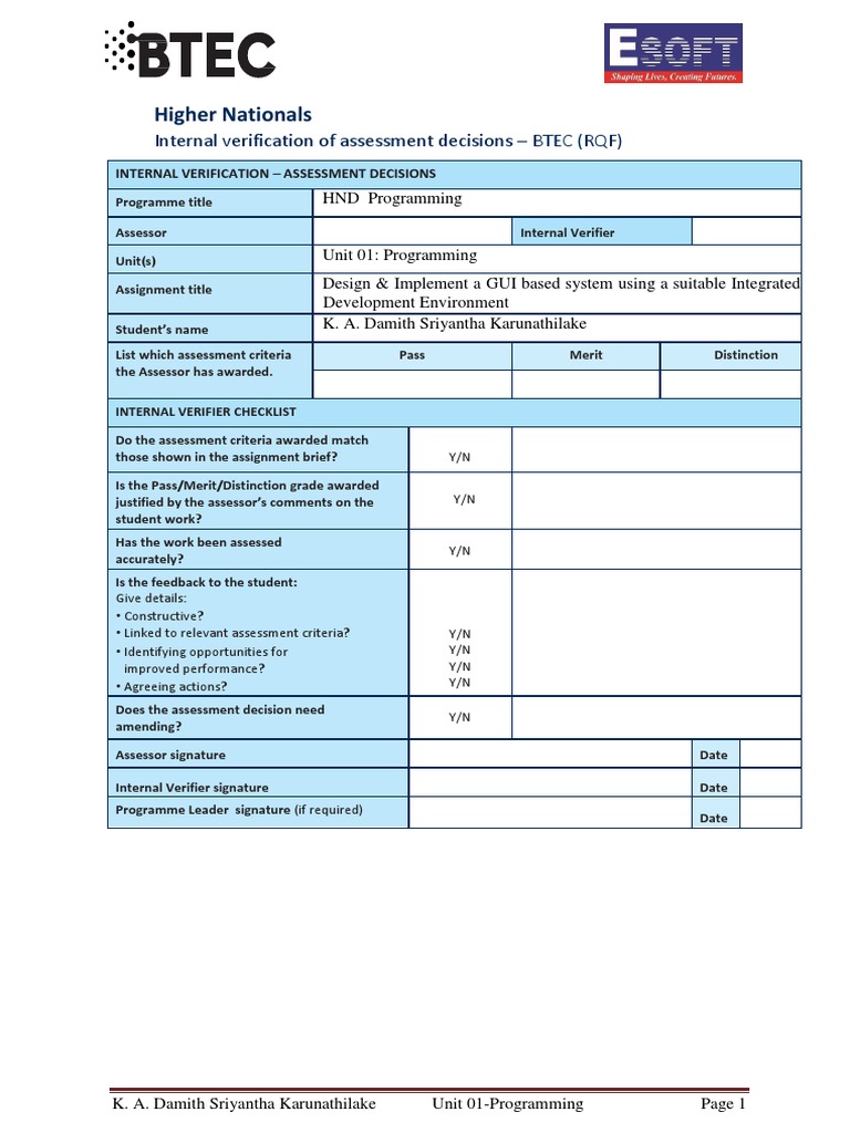 Unit 01 - Programming Assignment | Download Free PDF | Programming ...