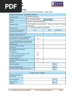 Internal Moderator Assessor Performance Report Template | PDF