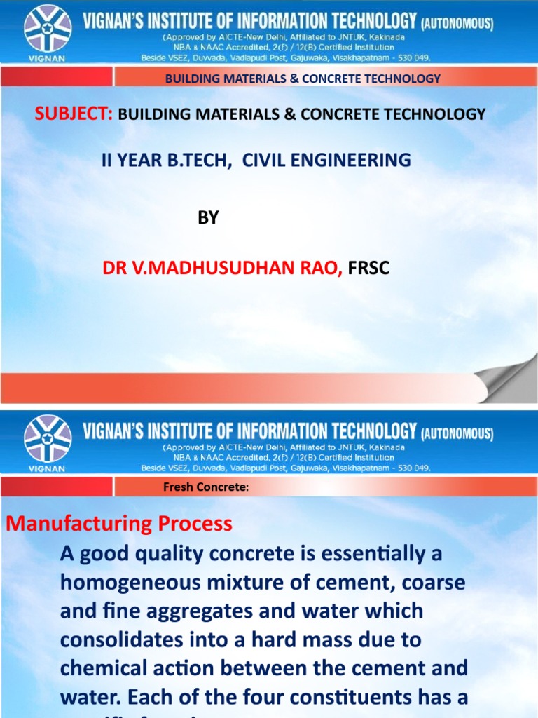 Concrete Manufacturing Processes Explained | PDF | Concrete | Cement
