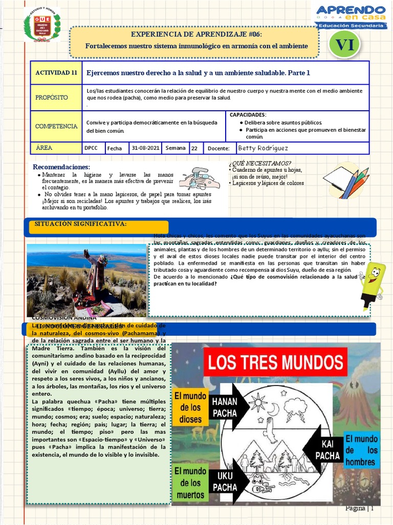 Eda 5 DPCC Ciclo Vi | PDF