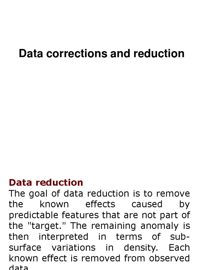 14 Data Correction and Reduction 02122022 114229am | PDF | Physical ...