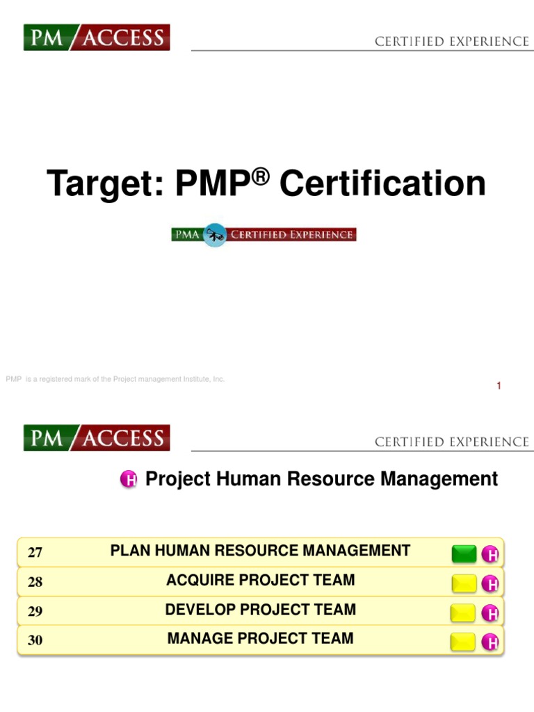 Target: PMP Certification | PDF | Project Management | Motivational