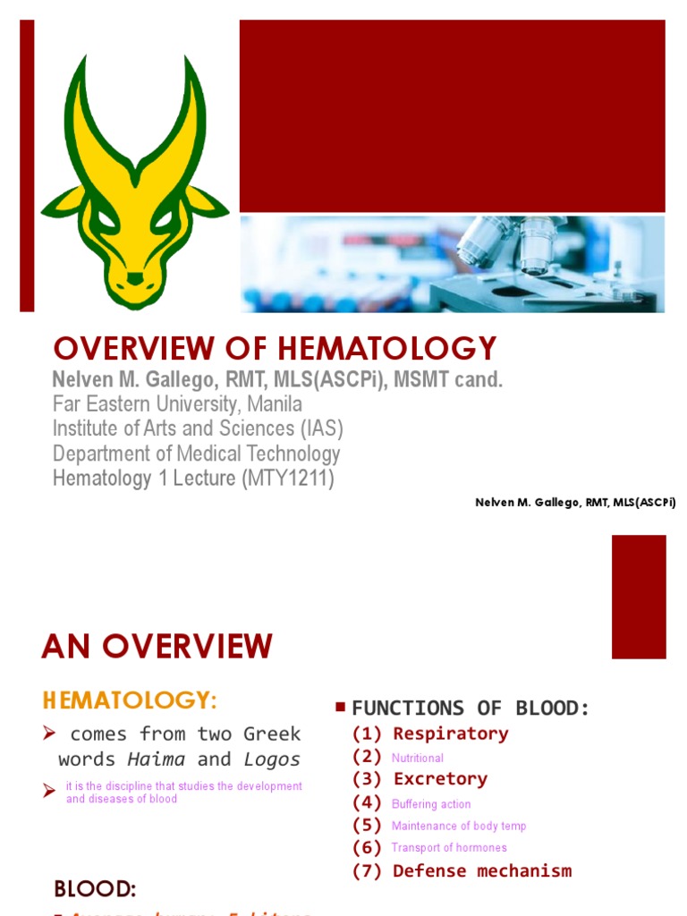Module01 AnOverviewofClinicalLaboratoryHemtology | PDF | White Blood ...