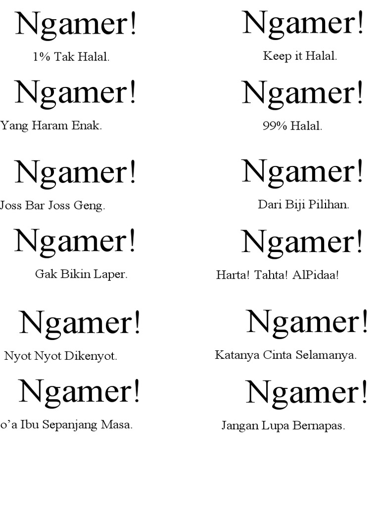 Ngamer | PDF