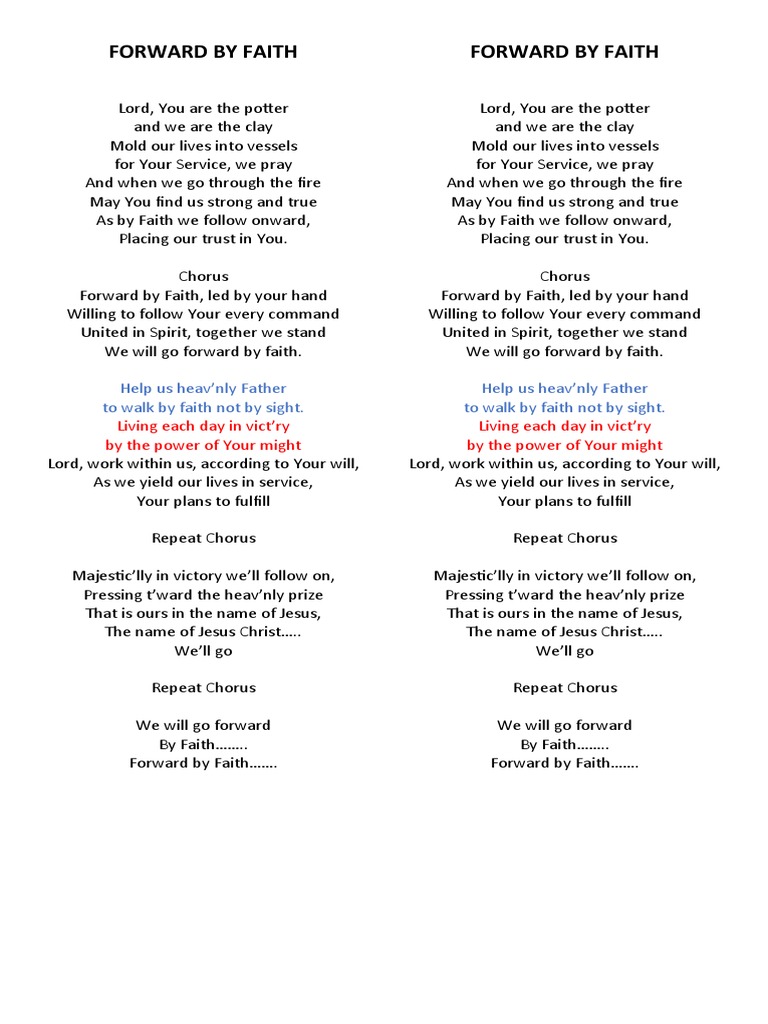 Forward by Faith | Download Free PDF | Theology | Religious Belief And ...