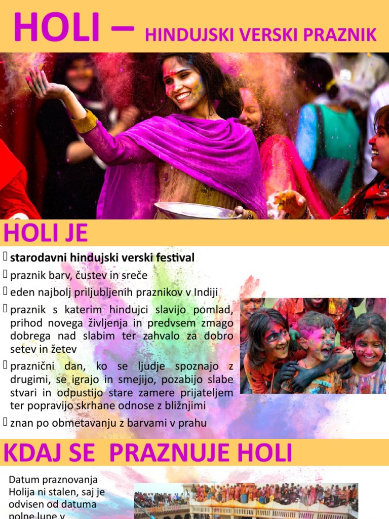 Holi - Hindujski Verski Praznik | PDF
