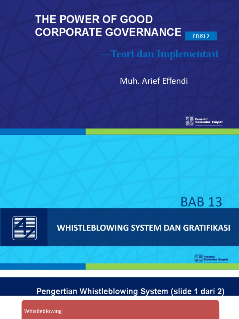 Bab 13 - Whistleblowing System Dan Gratifikasi | PDF Bab 13 - Whistleblowing System Dan Gratifikasi | PDF
