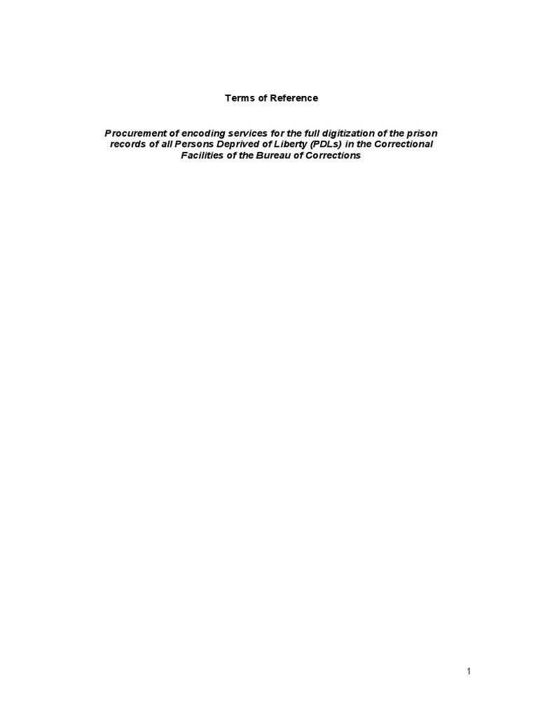 Encoding Services ToR V2.0 | PDF | Image Scanner