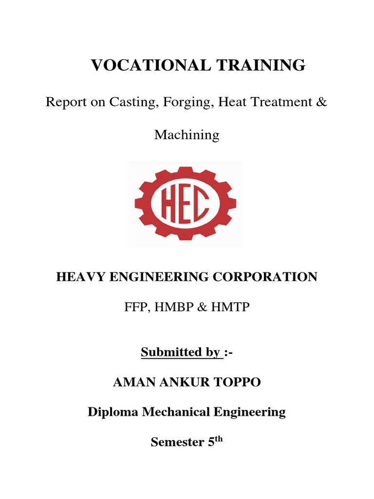 Hec Report Aman | PDF | Foundry | Secondary Sector Of The Economy