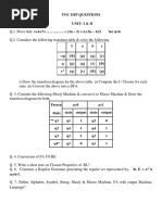 TOC Assignment No-1 | PDF | Formal Methods | Theory Of Computation