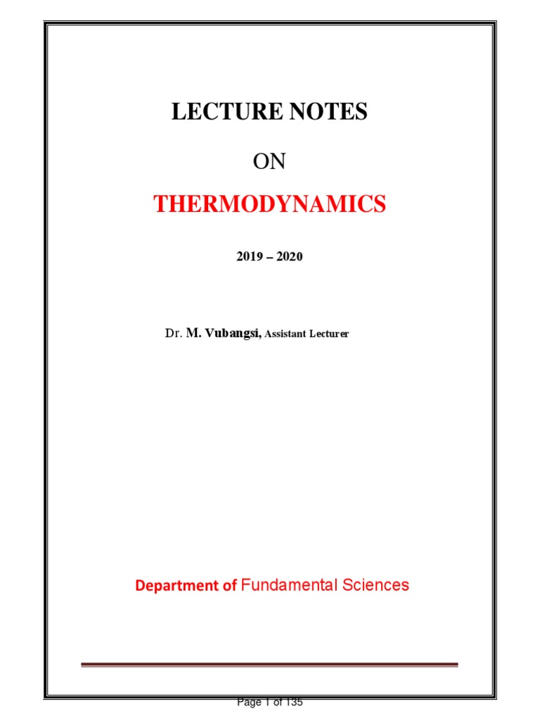 FSCT2204 ThermoD Unit 2 | PDF | Heat | Enthalpy