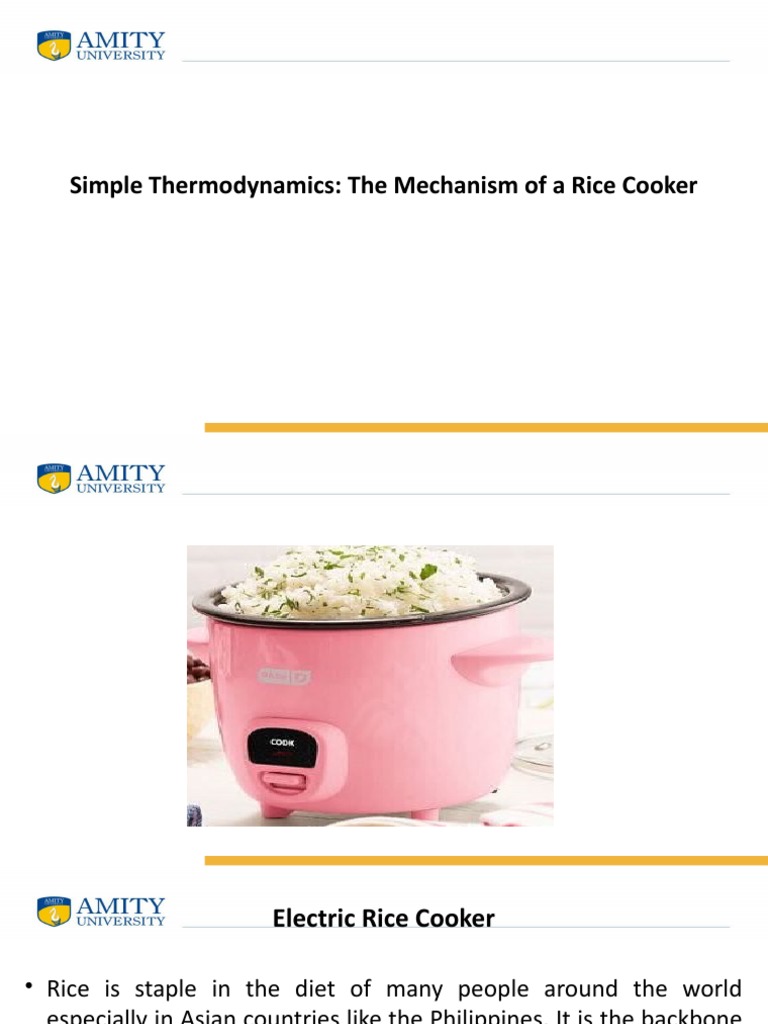 Electric Rice Cooker | PDF | Heat | Thermal Conduction