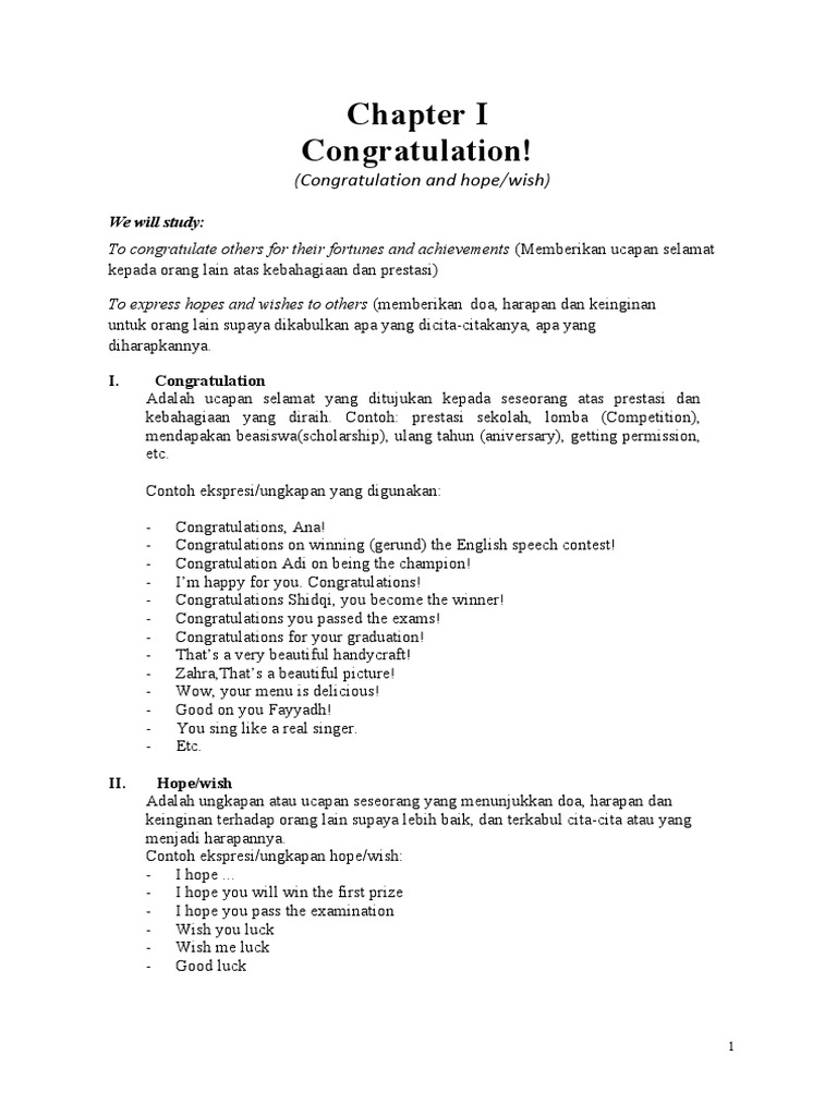 Exam Preparation Hope Wish Congratulating | PDF | Linguistic Morphology | Grammar