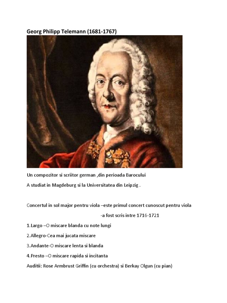 Georg Philipp Telemann | PDF