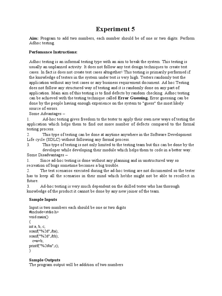 Stqa Experiment 5 8 Pdf Pdf Software Testing Window Computing