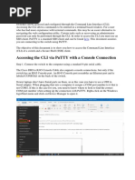 PuTTY CLI Access for Cisco Switches | PDF | Command Line Interface | Computing