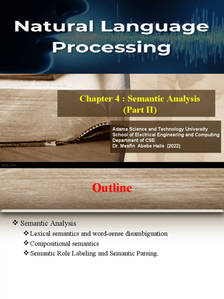 6-Lecture Six (Chapter Four-Semantic Analysis) | PDF | Parsing | Lexicon
