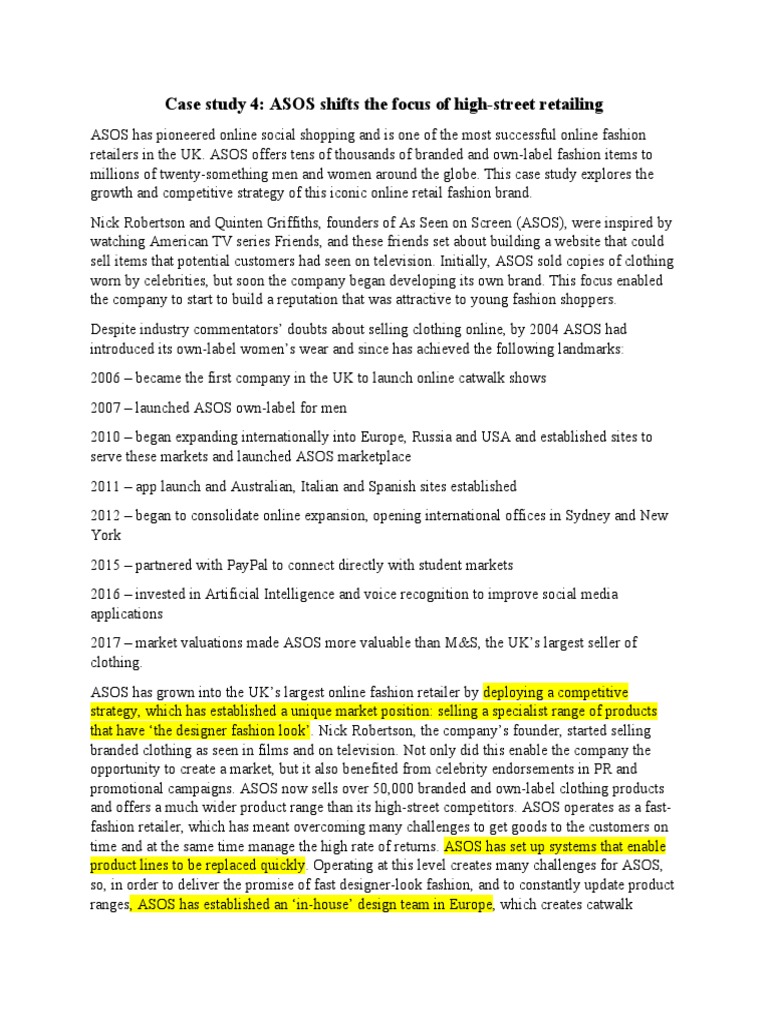 Case Study 4 | PDF | Fashion | Social Media