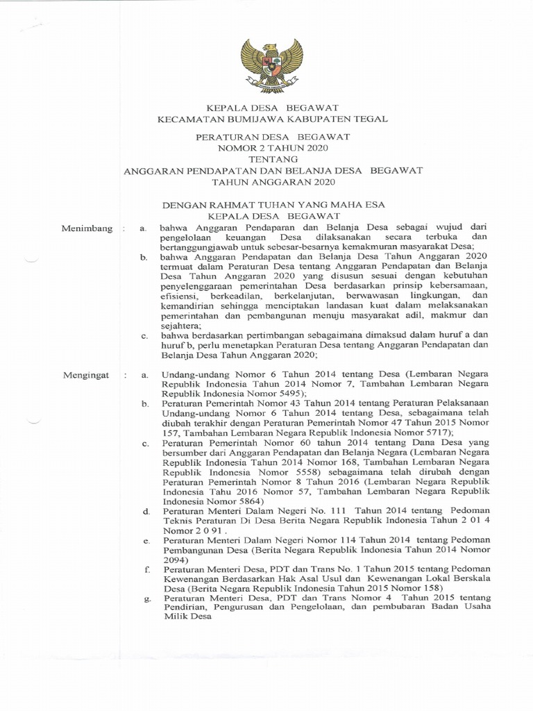 Begawat Kec. Bumijawa | PDF