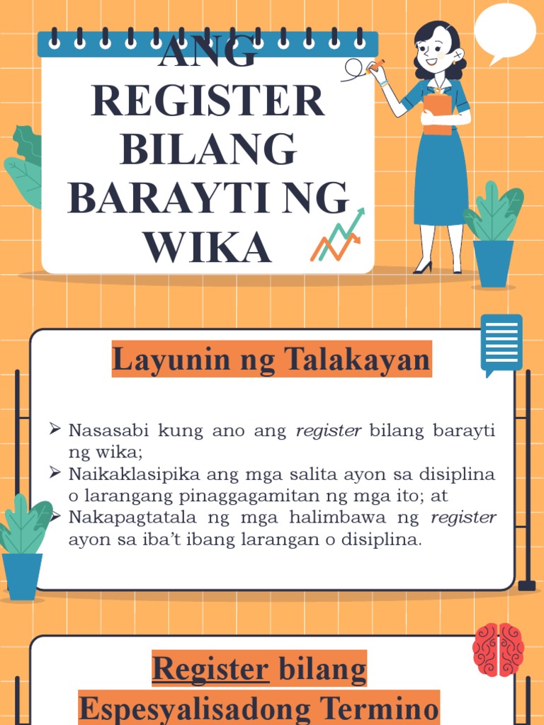 Aralin 3 at 4 Register at Barayti NG Wika | PDF