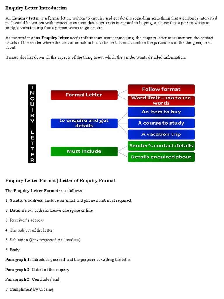 Enquiry Letter Introduction 3 | PDF | Business