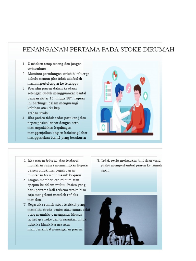 Penanganan Pertama Stroke di Rumah | PDF | Kesehatan Holistik