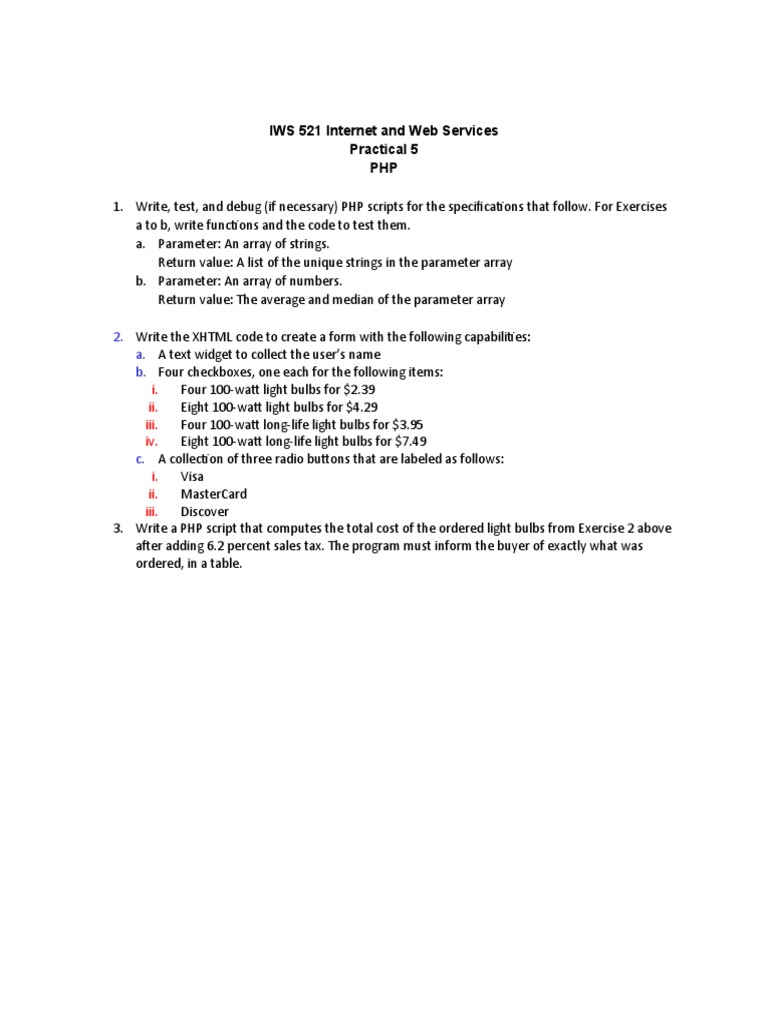 Practical 5 Php Pdf