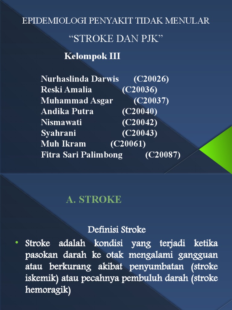 Epid PTM Stroke PJK | PDF