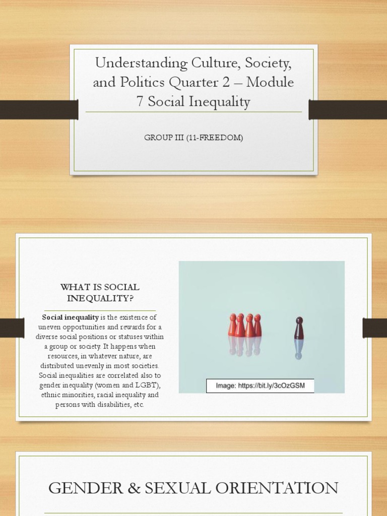 UCSP Quarter 2 Module 7: Social Inequalities | PDF | Minority Group ...