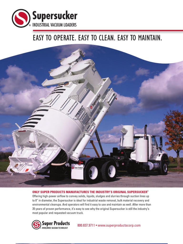 Super Sucker Spec Sheet | Filtration | Vacuum