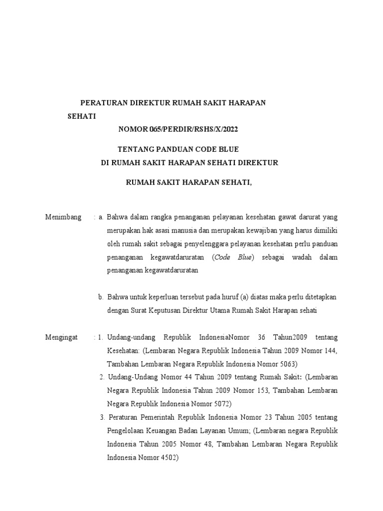 Panduan Code Blue Bener | PDF