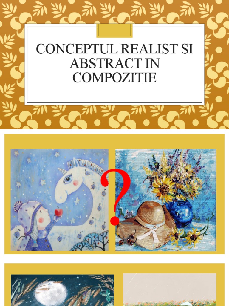 Conceptul Realist Si Abstract in Compozitie | PDF