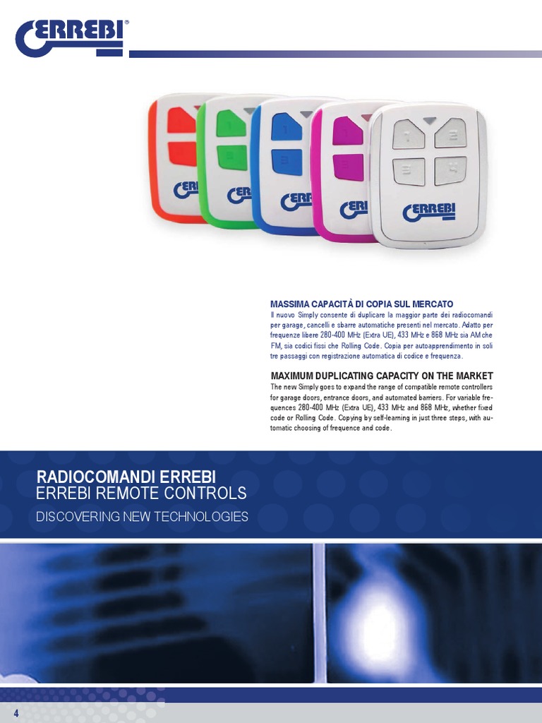 Manuale-Radiocomando Simply | PDF