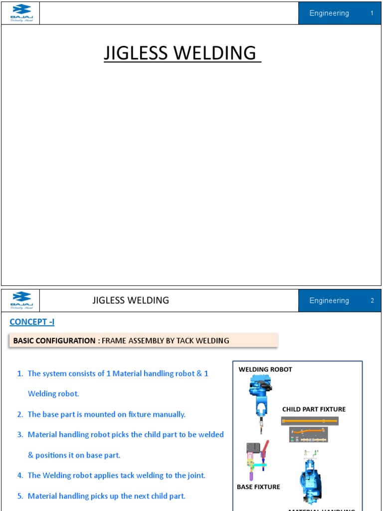 Jigless Welding Case Study: MY17 Frame | PDF | Robot | Robotics