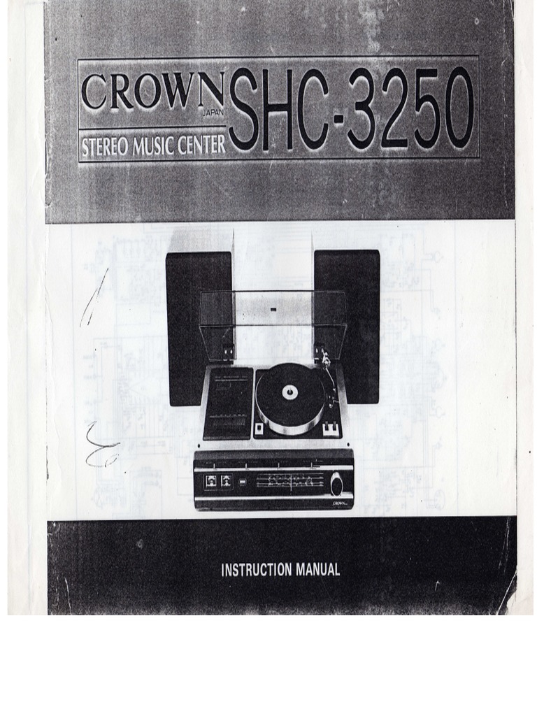CROWN SHC-3250 Schematic | PDF