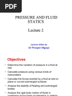 Week 2 - 3 - Fluids - Static | PDF | Pressure | Pressure Measurement
