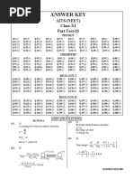 Aakash AIATS-1 Answer Key | PDF